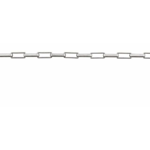 Stuller Sterling Silver Elongated Box Chain 001-605-01044 | Blocher ...