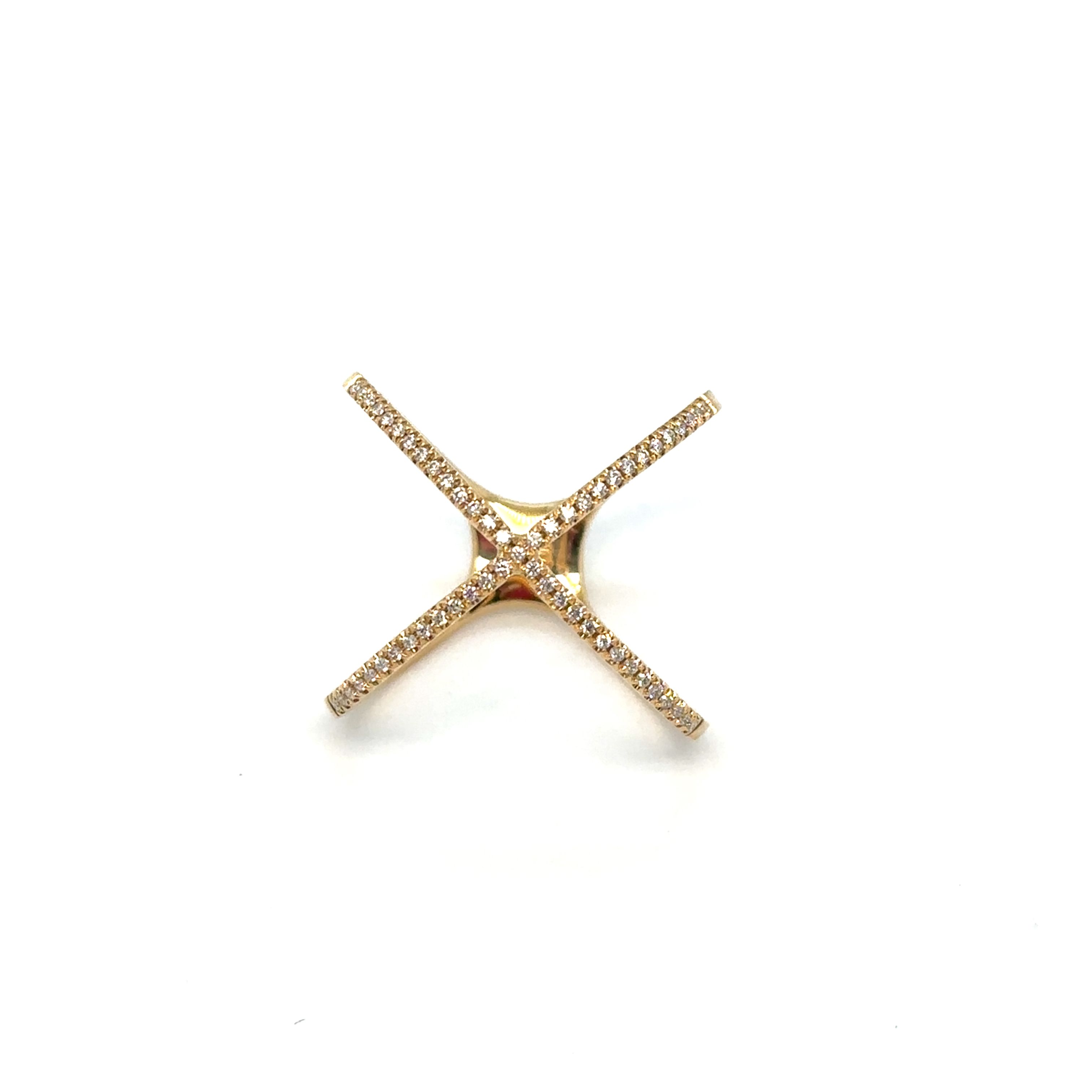 Diamond X Ring 002-130-00948 - Women's Diamond Fashion Rings | Blue ...