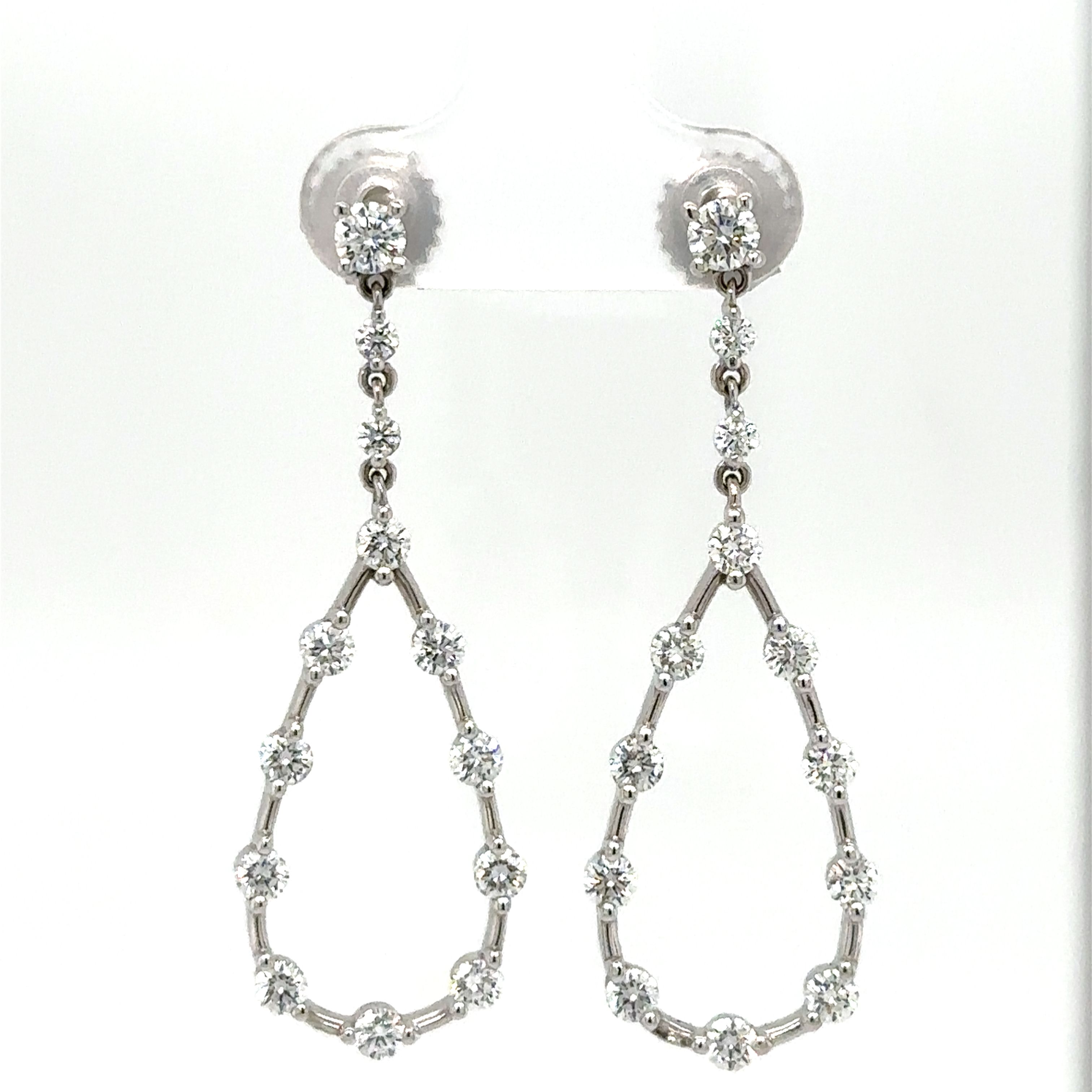 Tear Drop Diamond Earrings 002-150-00856 | Blue Marlin Jewelry, Inc ...