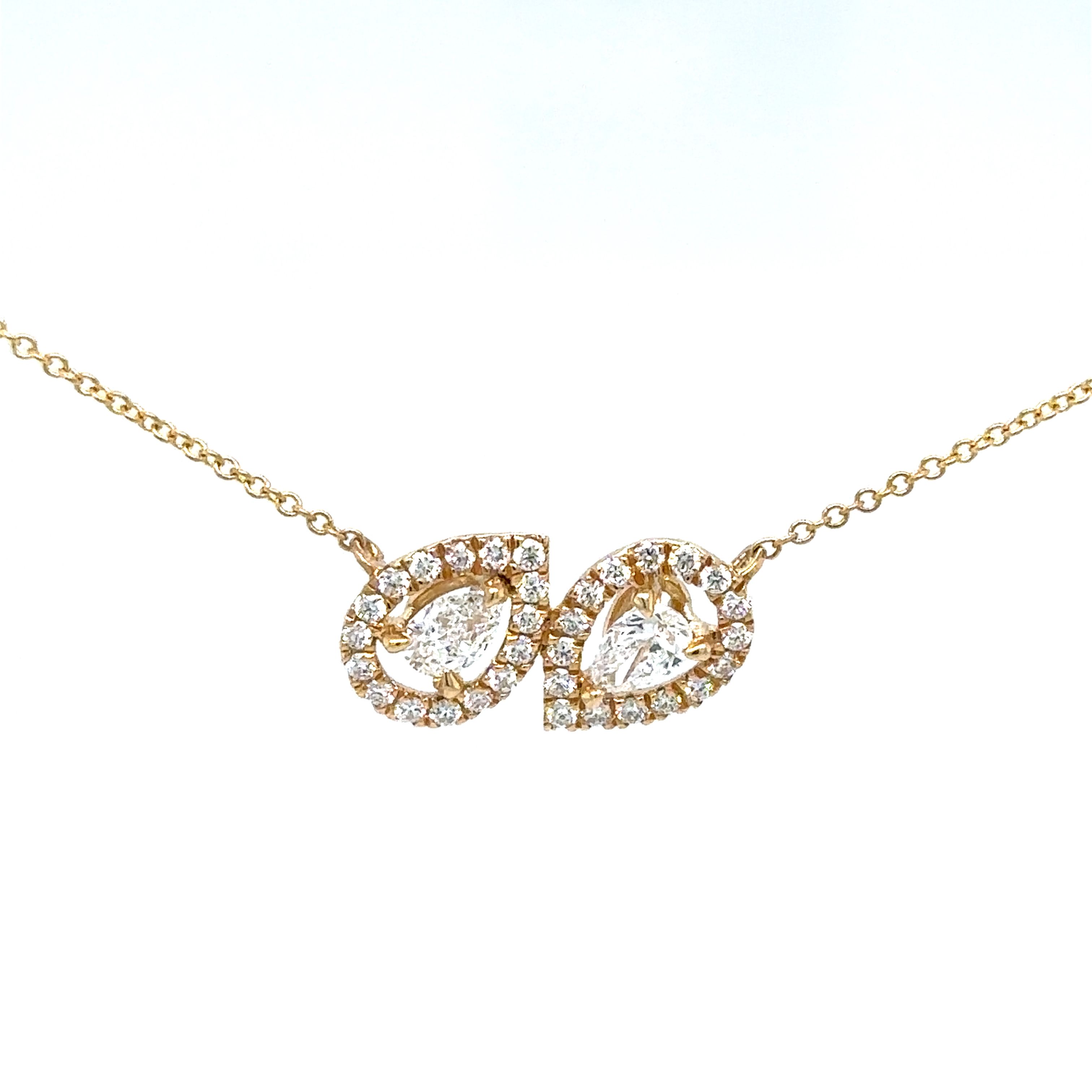 Pearl Halo Duo Diamond Necklace 002-165-00793 | Blue Marlin Jewelry ...