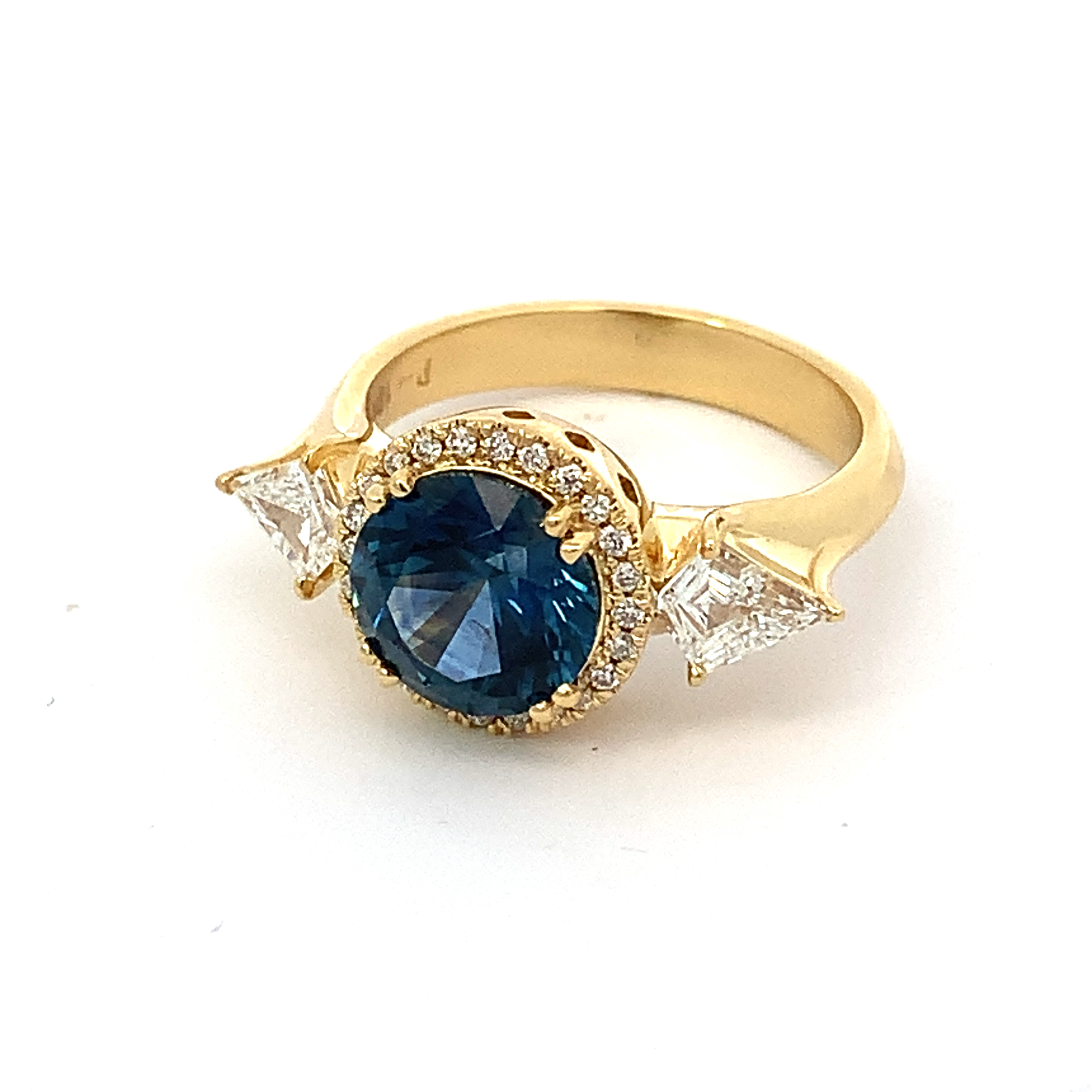 Parle 18K Montana Sapphire Diamond Ring 002-200-00873 | Blue Marlin ...