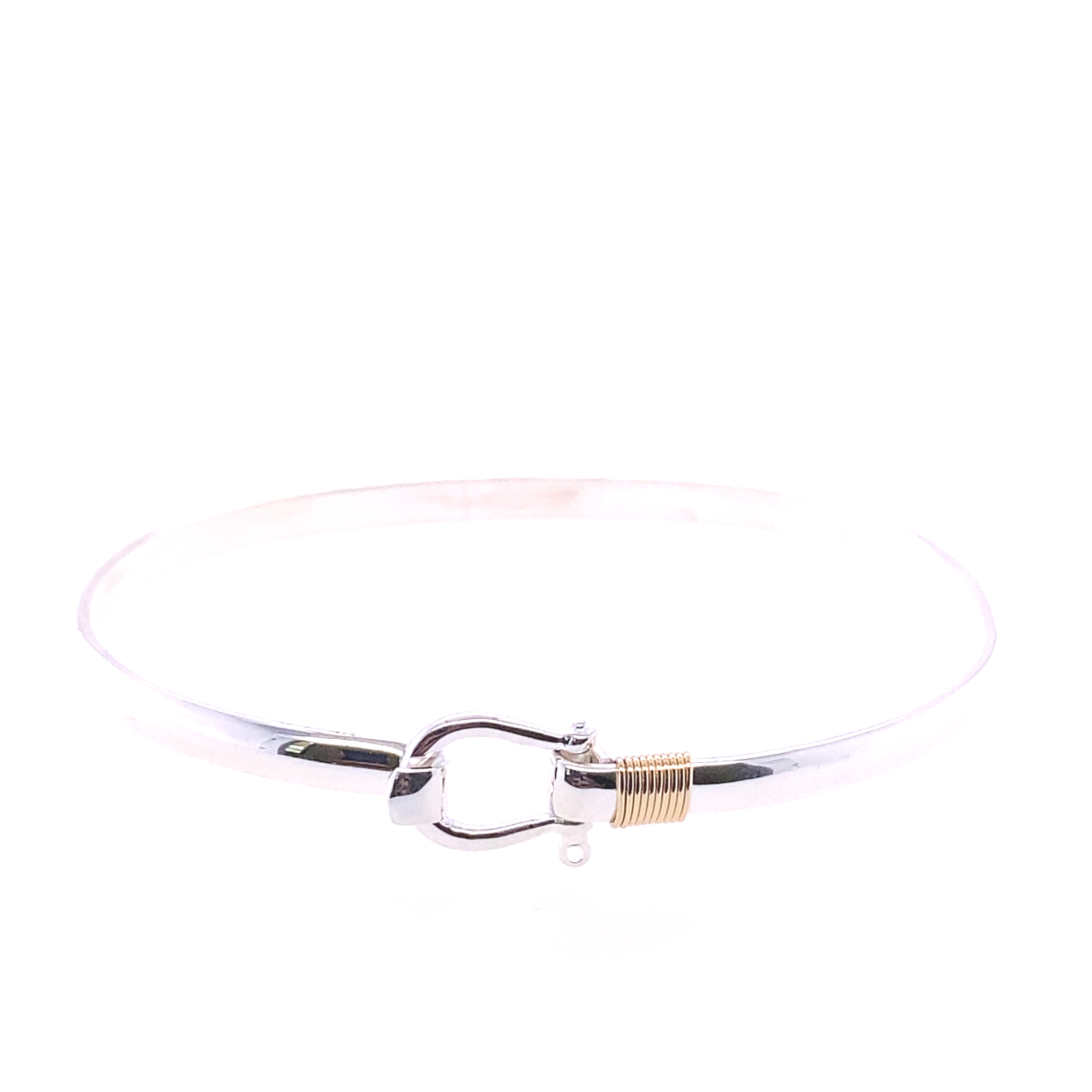 Silver shackle bracelet store