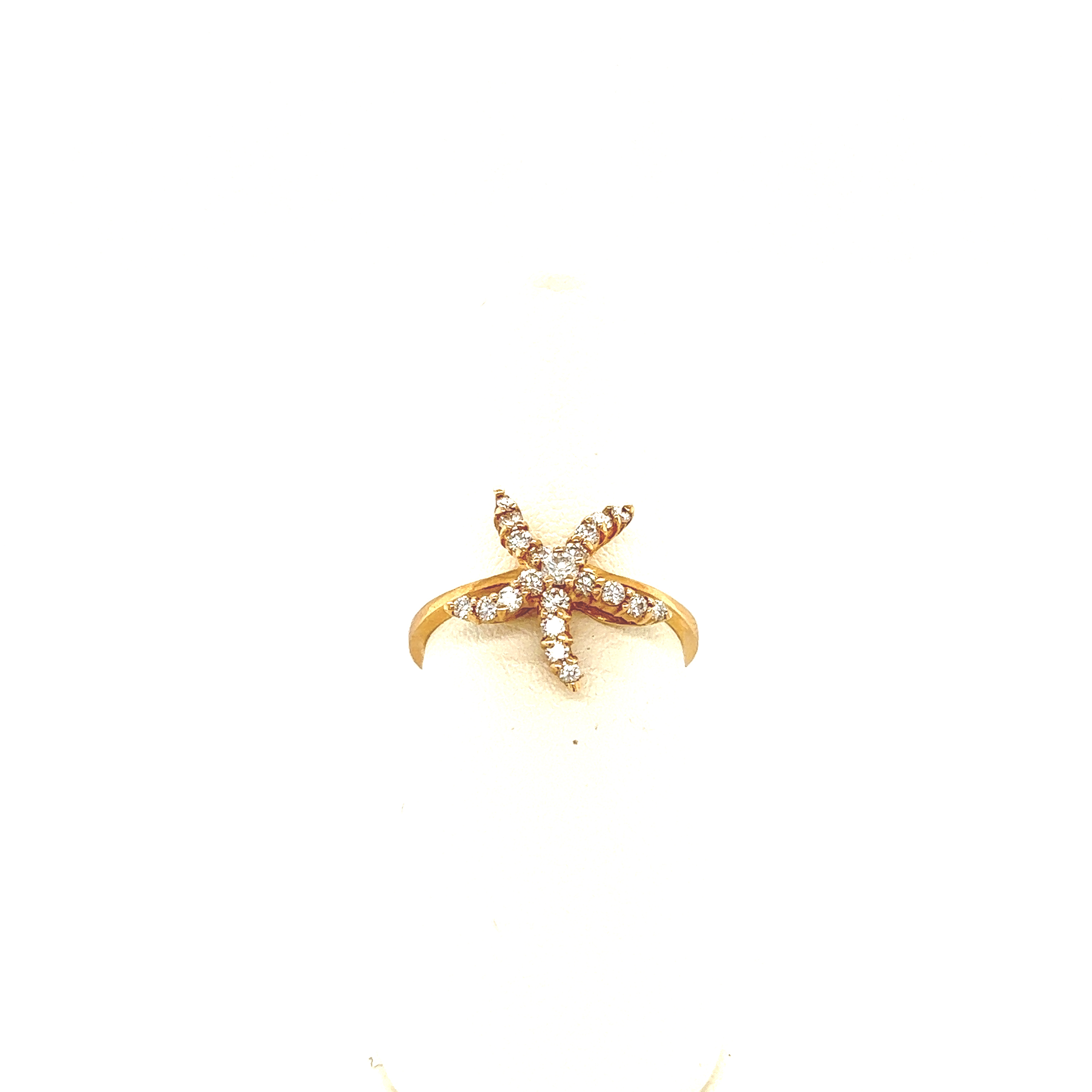 Starfish Ring with Diamonds 001-416-00926 - Nautical | Blue Marlin ...