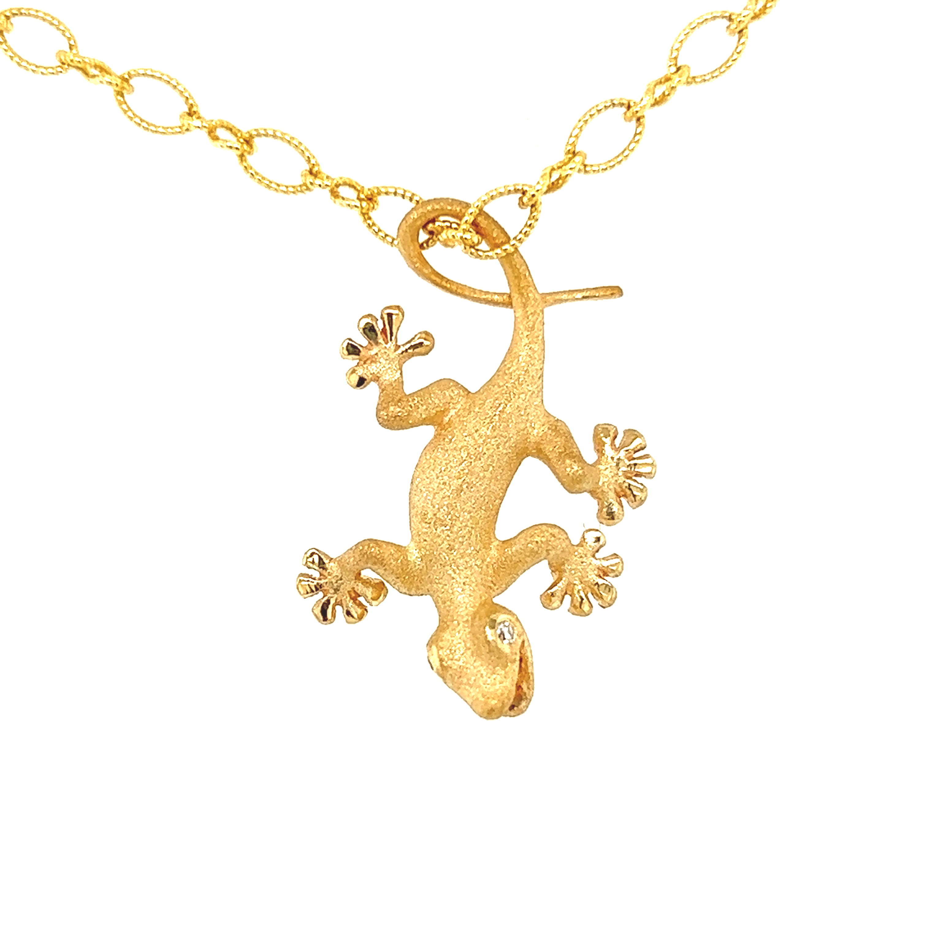 Lizard Diamond Necklace