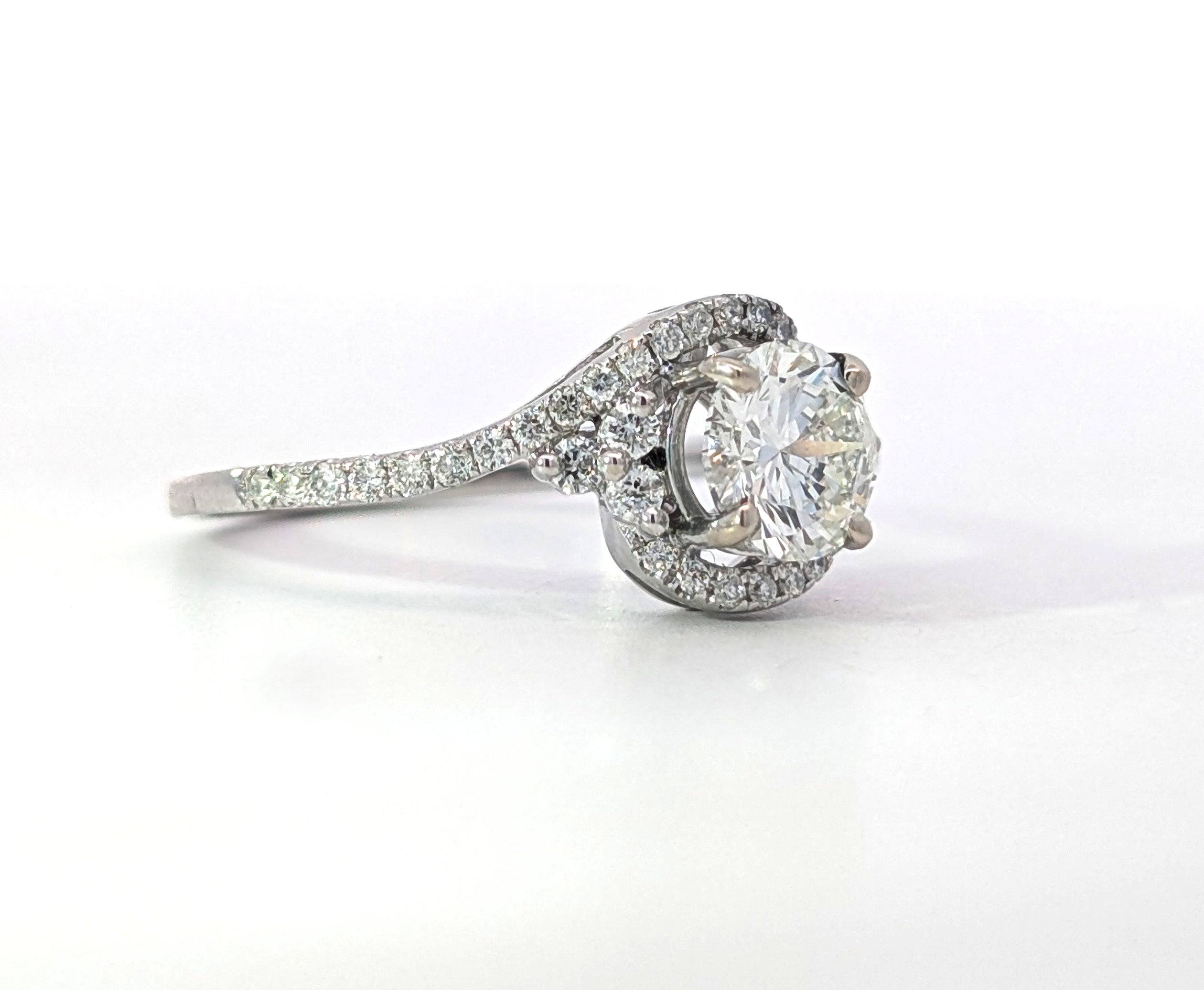 Offset Diamond Ring Setting 001-140-00231 14KW Chelmsford | Charles ...