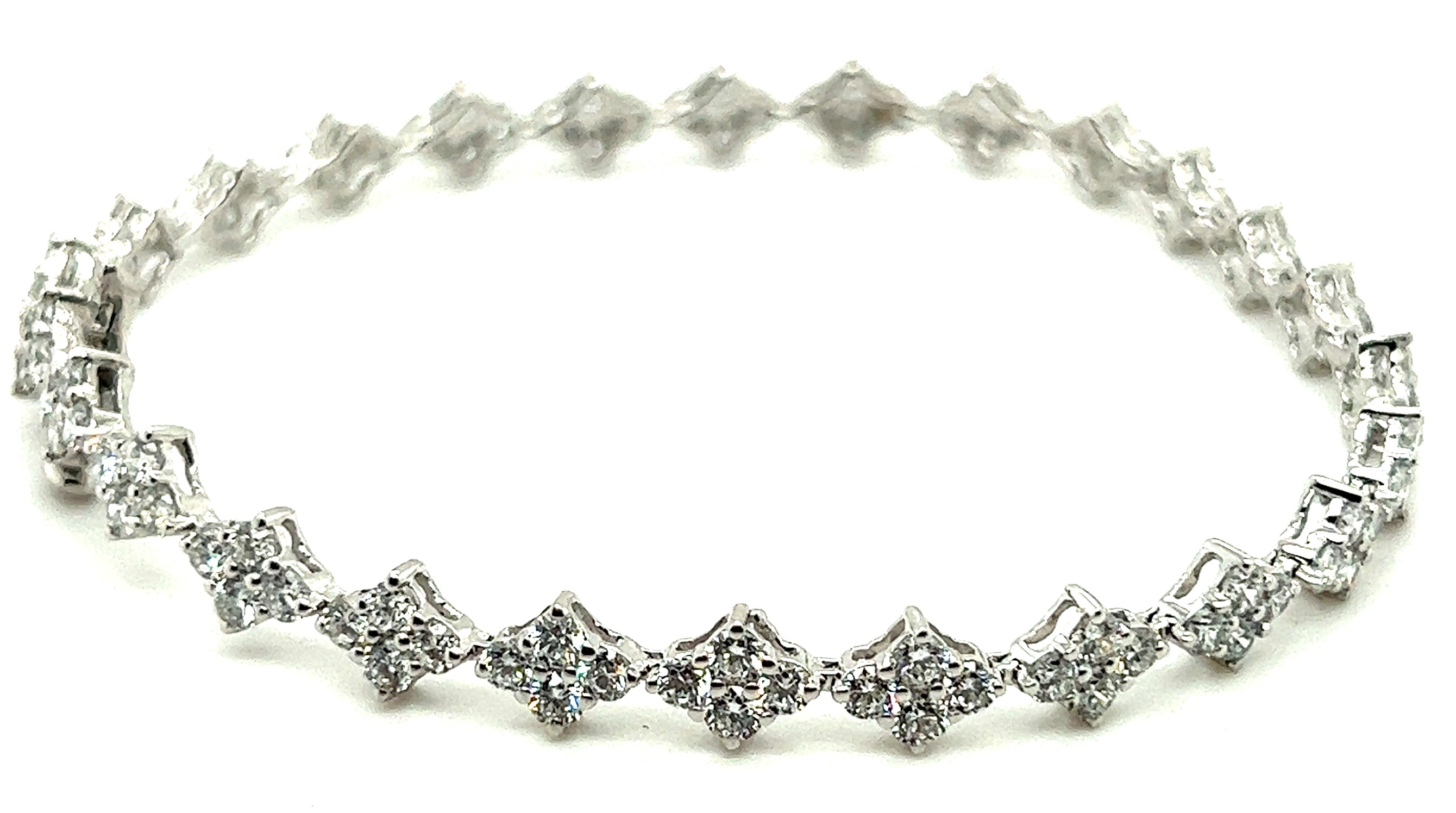 14KW 4.50ct LG Diamond Fancy Tennis Bracelet 001-171-00002 | Charles ...