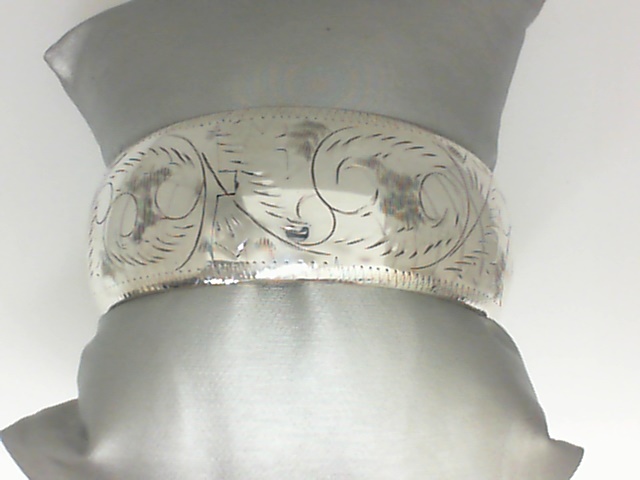 antique silver hinged bangle