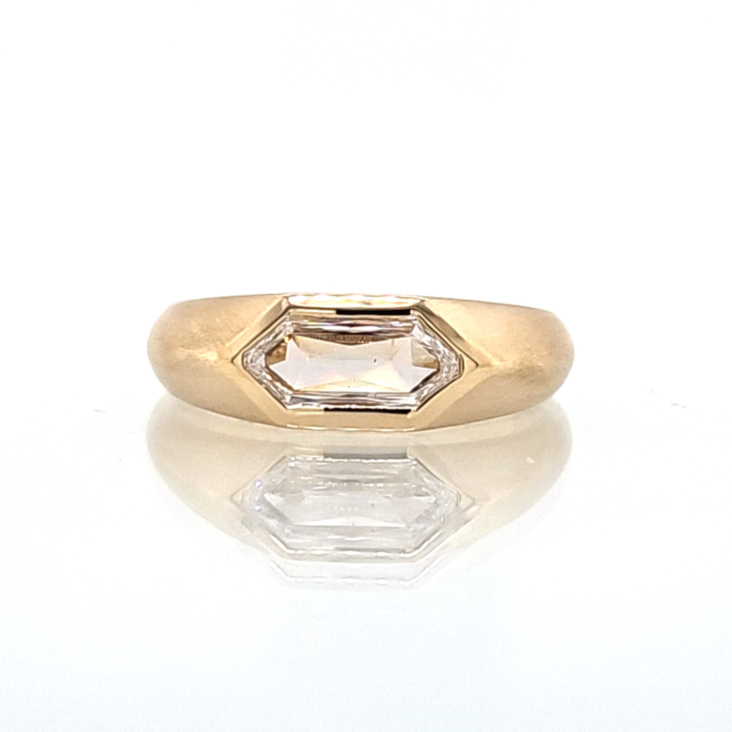Hexagonal Diamond Ring