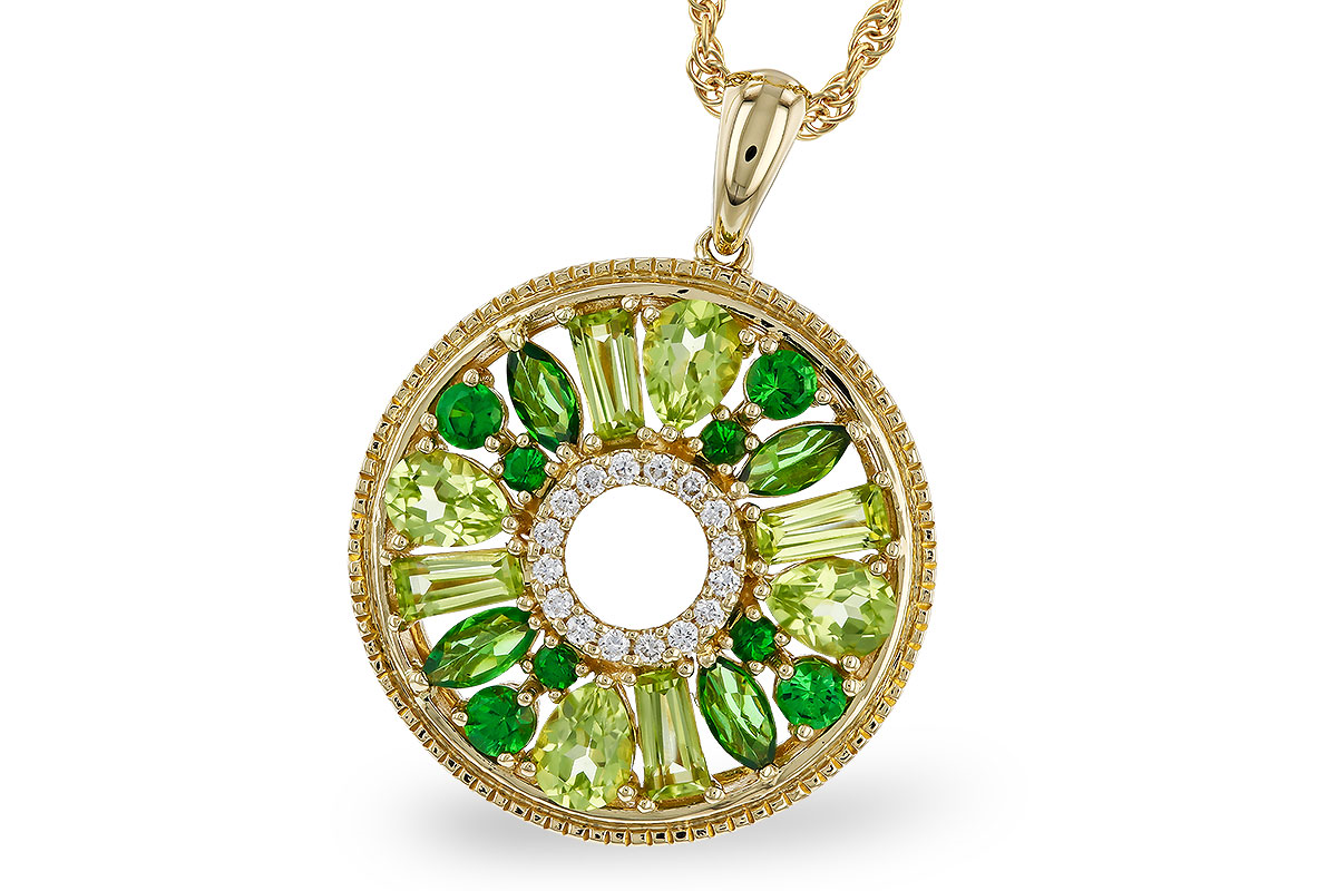 Garnet and peridot necklace store