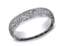 Cobalt Chrome Splatter Wedding Band