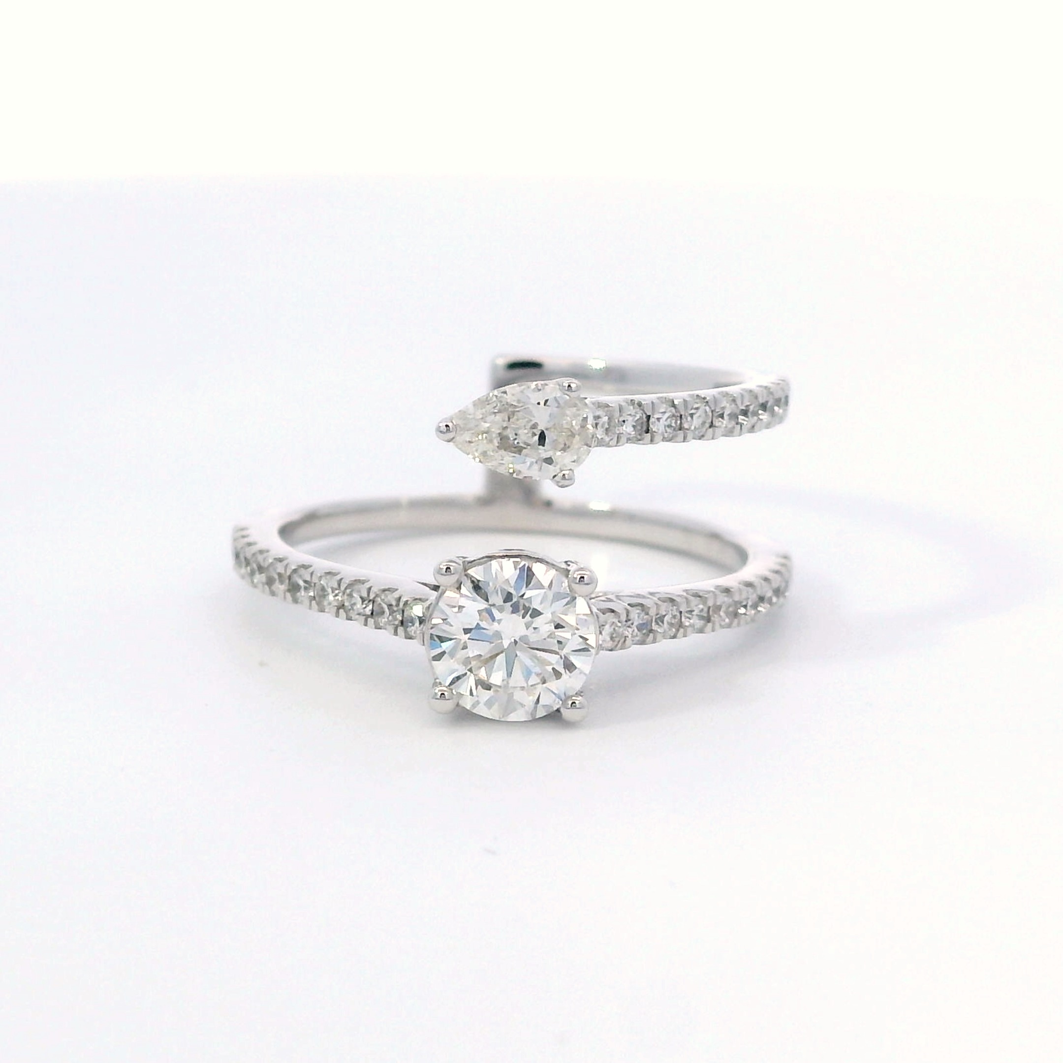 Double Row Ring 001-131-00016 14KW - Fashion Rings | David Douglas ...