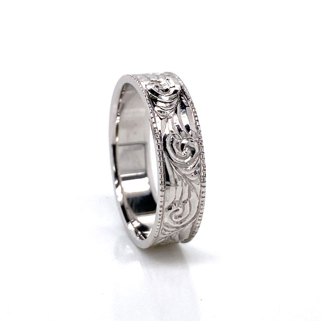 Kindred Hand Engraving 14k Hand Engraved Ring 001-410-00285 | David ...
