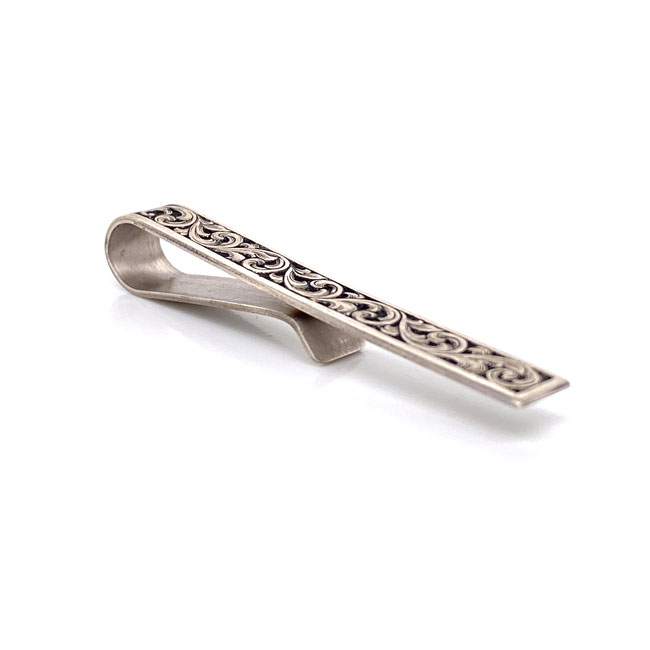 engraved tie slide