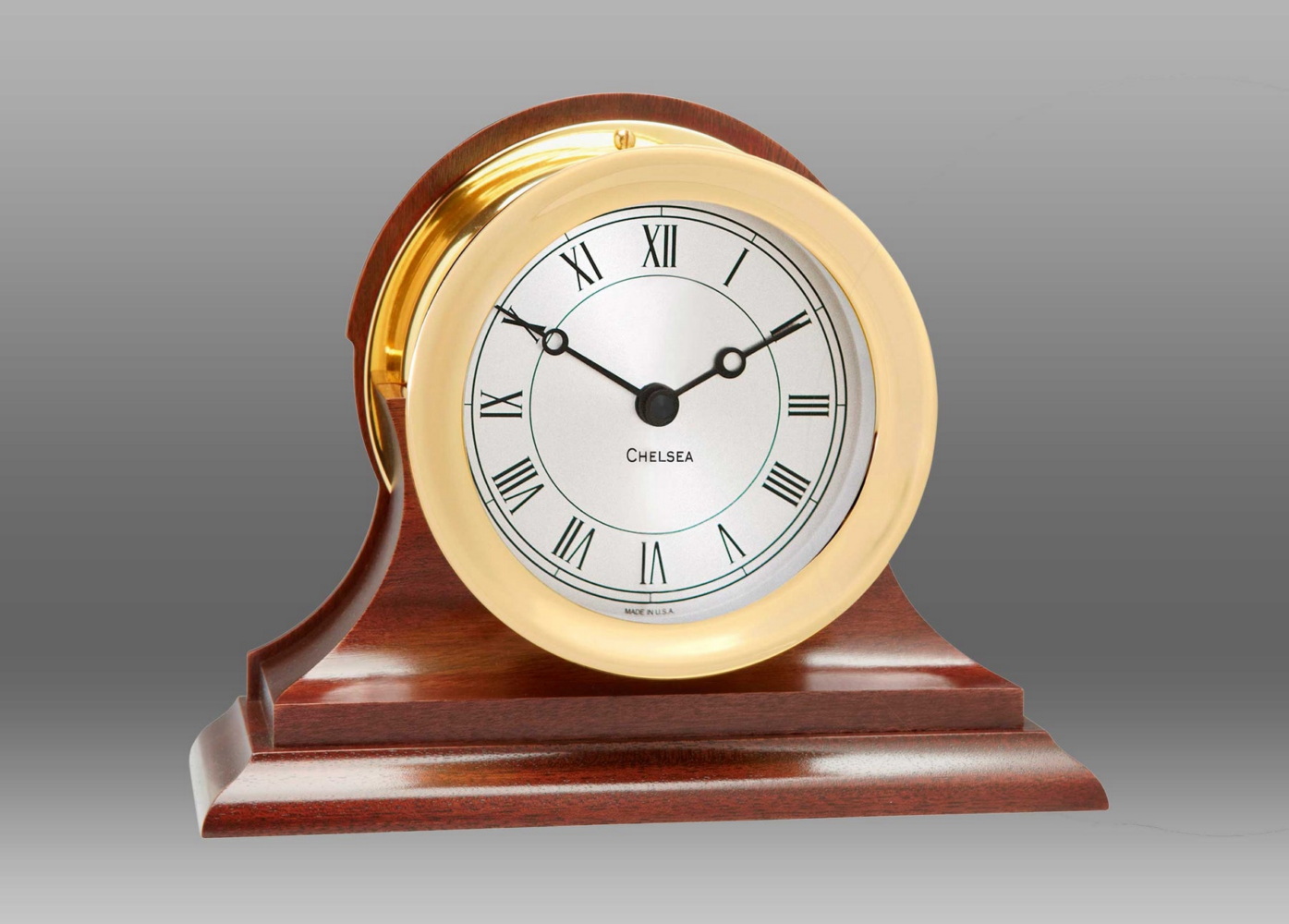 Chelsea Presidential Clock in Brass 001-590-00009 | DeScenza Diamonds ...