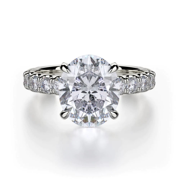 Michael M Platinum Diamond Halo Engagement Ring 740-02003 | D. Geller ...
