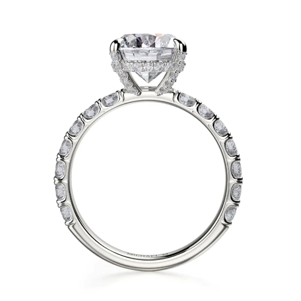 Michael M Platinum Diamond Halo Engagement Ring 740-02003 | D. Geller ...