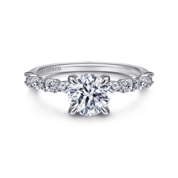 14k White Gold Diamond Engagement Ring 002-100-00544 | Dickinson ...