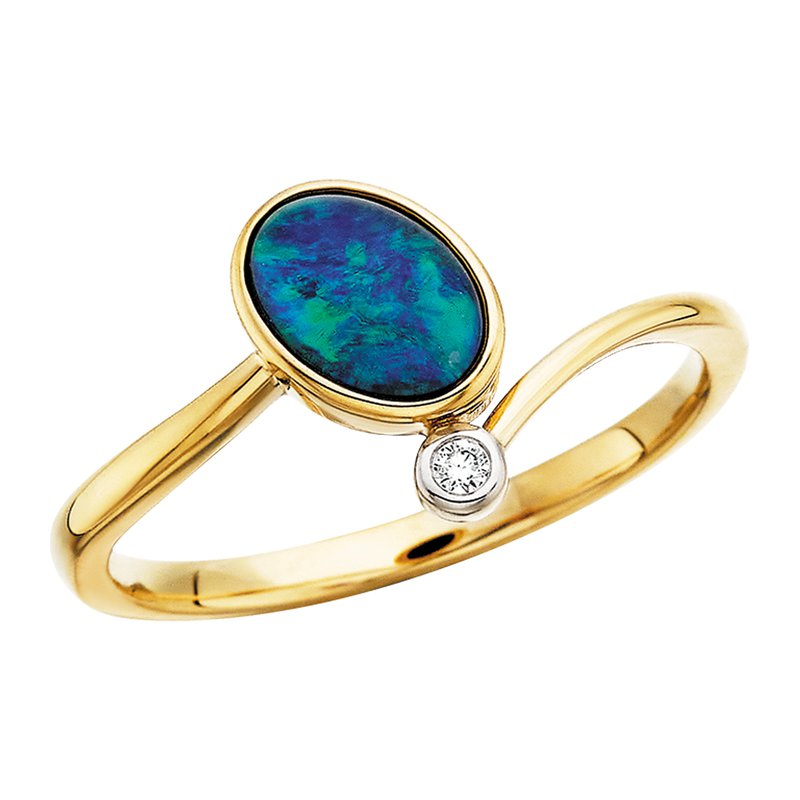 opal triplet ring