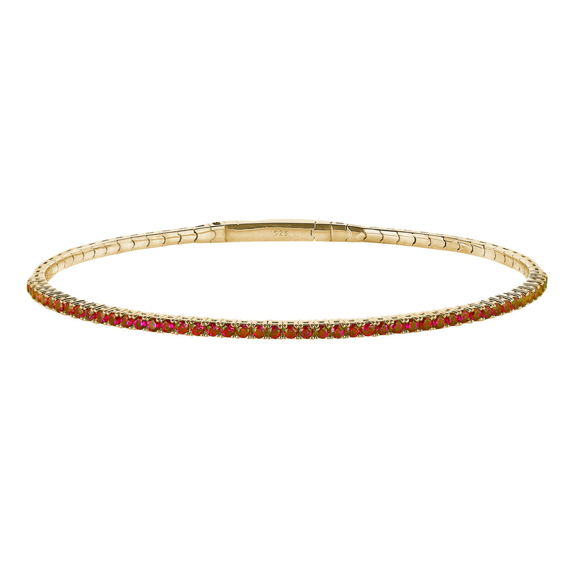 ruby birthstone bracelet