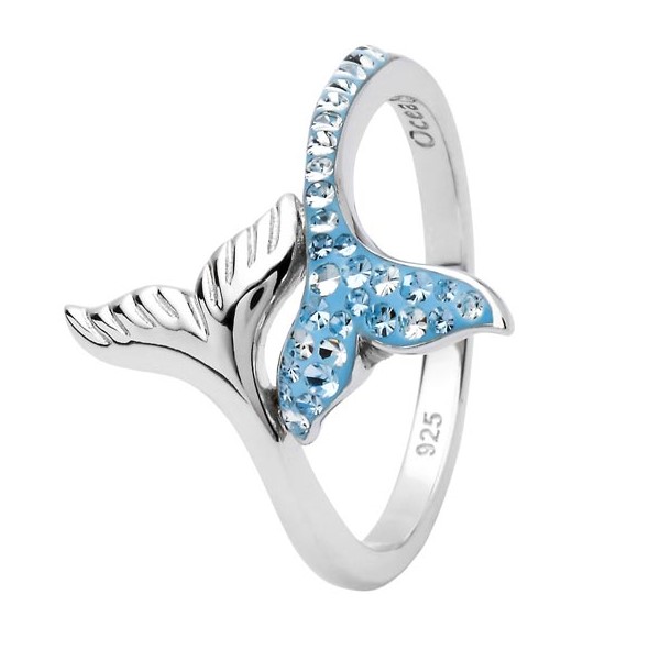 Whale Flukes Double Ring
