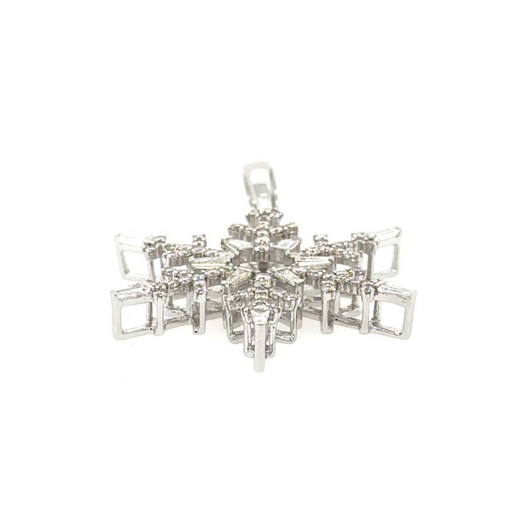 "Olympic Princess" Diamond Snowflake Pendant