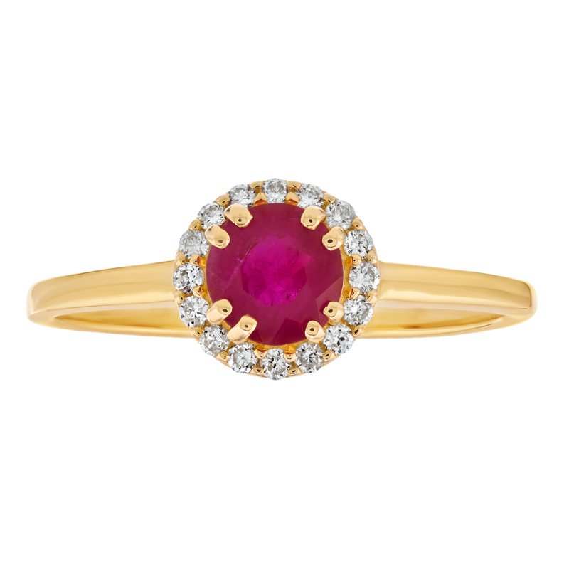 ruby birthstone ring gold
