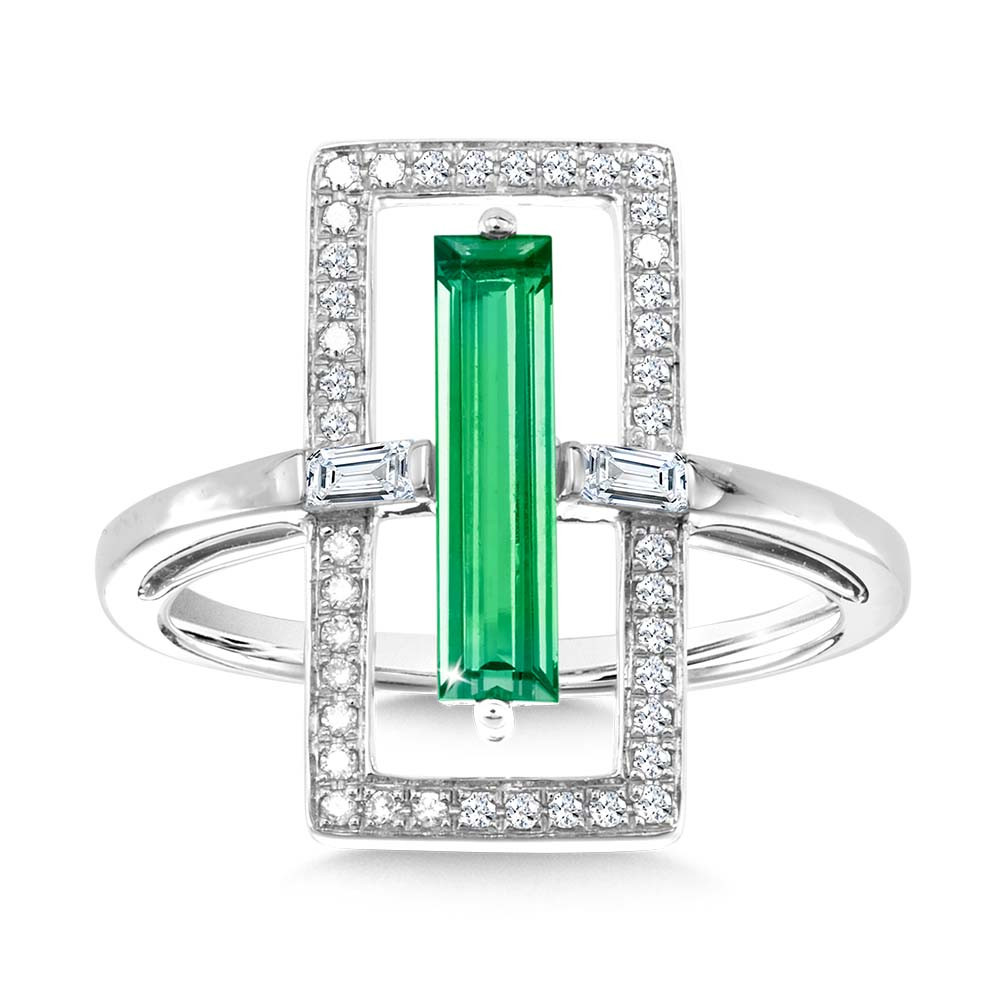 green quartz ring