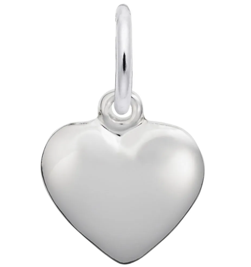 solid silver heart