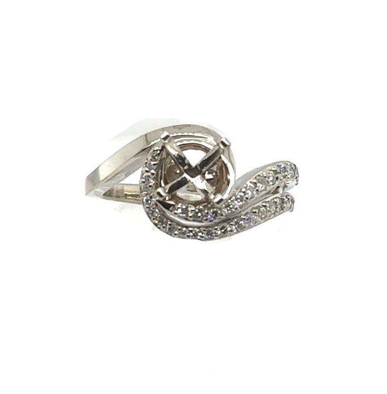 Swirl Diamond Ring