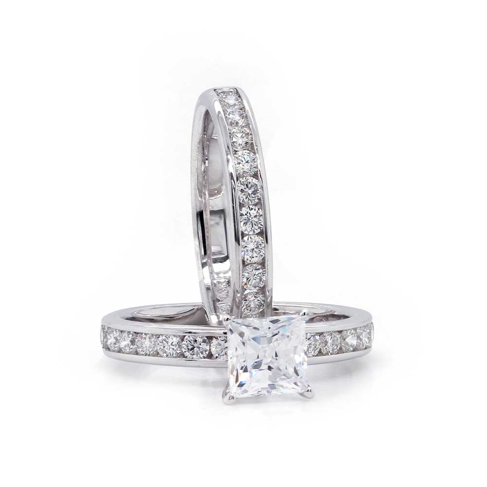 Princess Channel Wedding Set 001-110-00027 14KW Campbell | Joe Escobar ...
