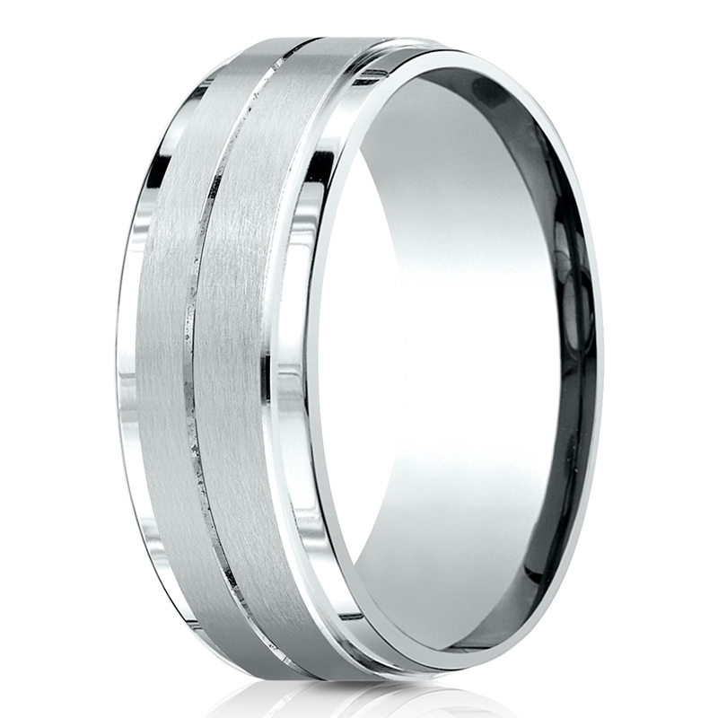 Beveled Band Center Groove in 8mm 001-650-00100 | Joe Escobar Diamonds ...