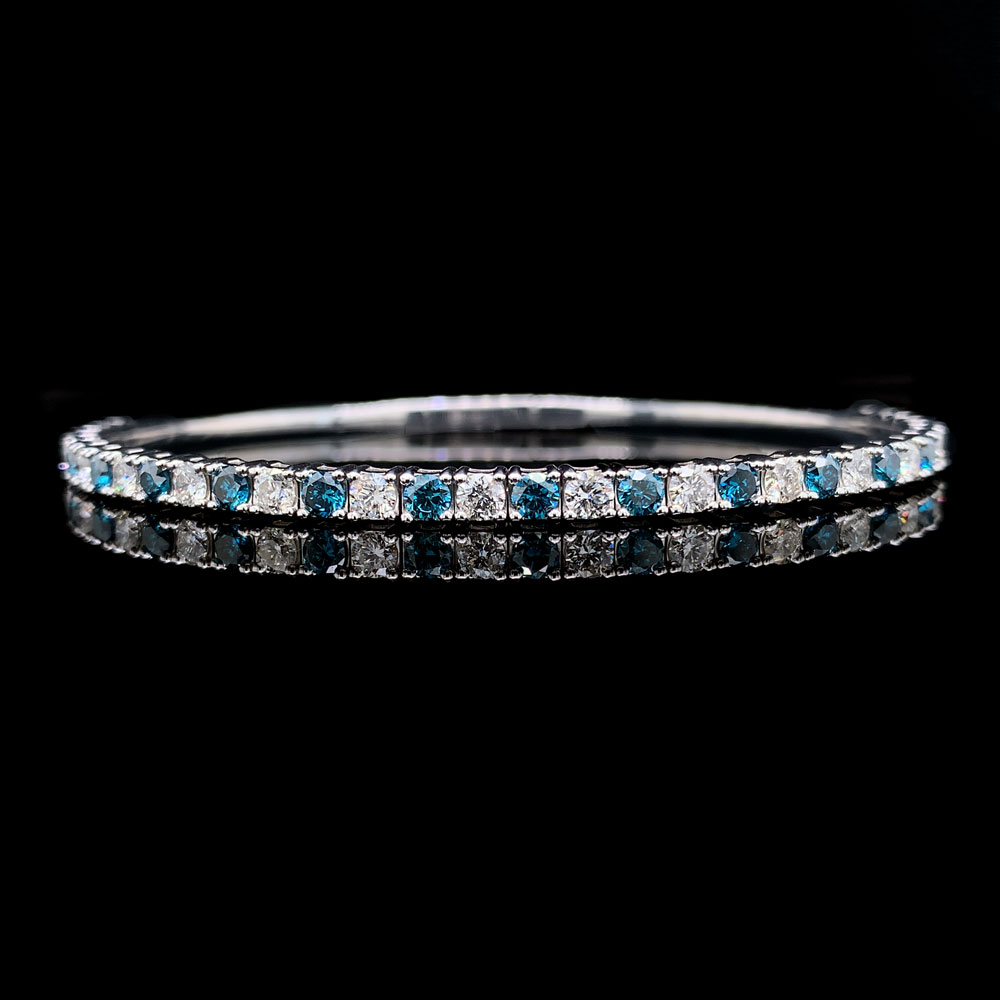 blue diamond bracelets