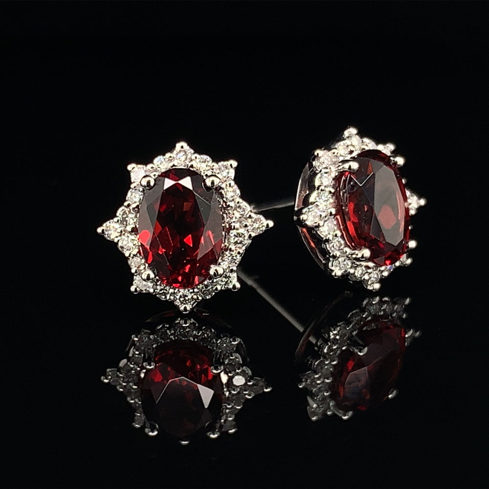 garnet earrings