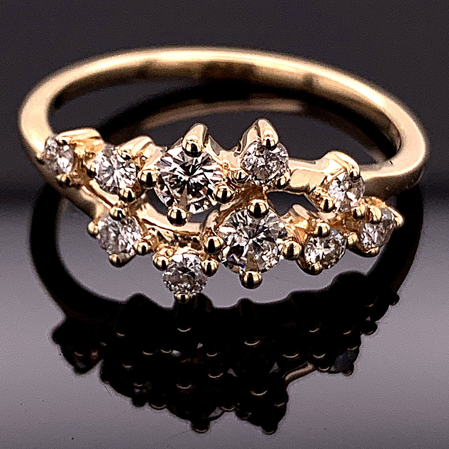 simple gold ring with stone