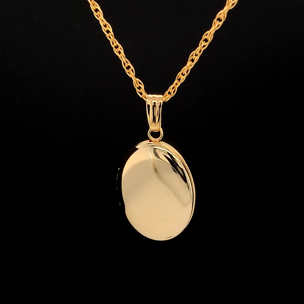 solid gold locket necklace uk