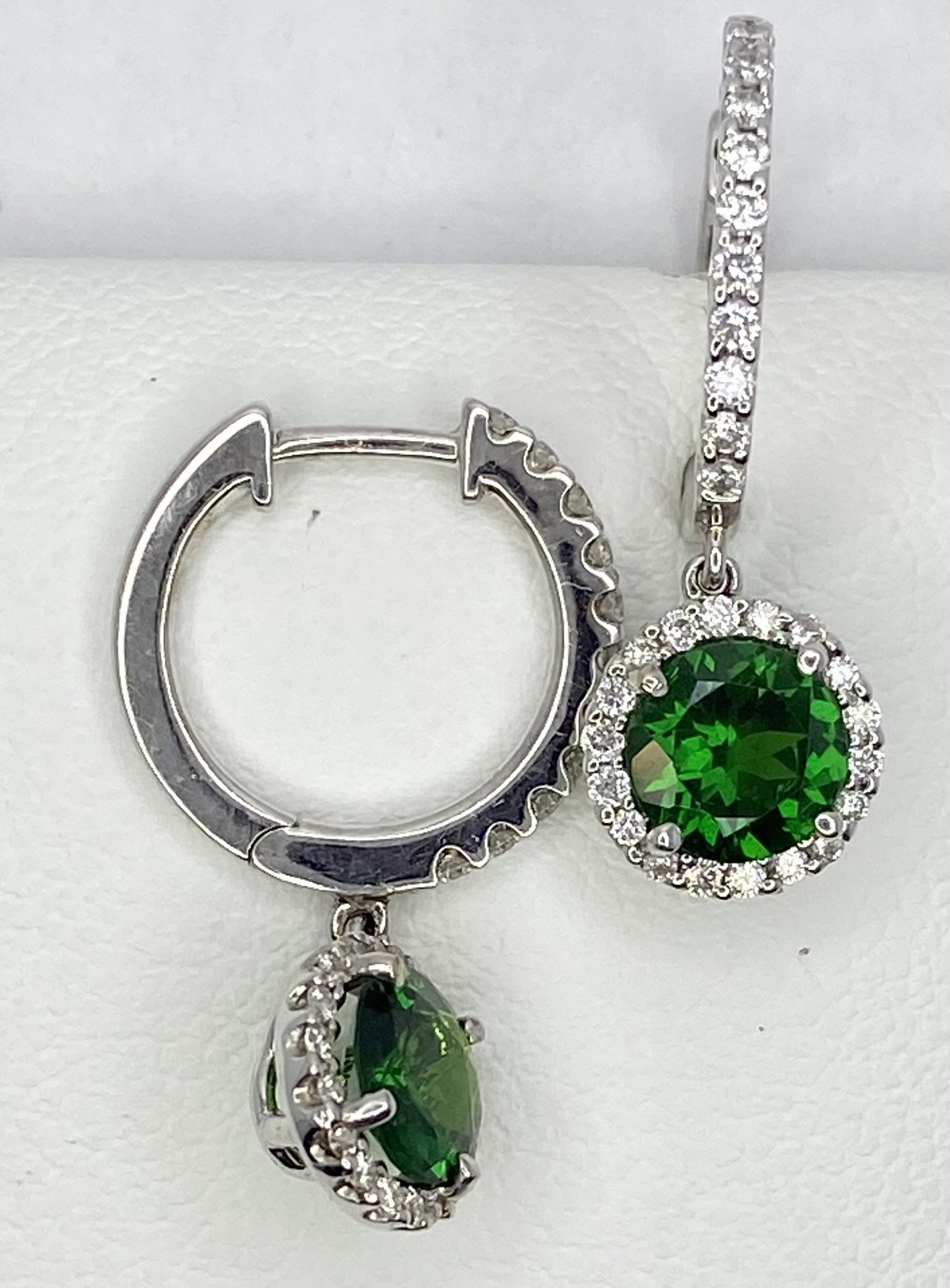 tsavorite dangle earrings