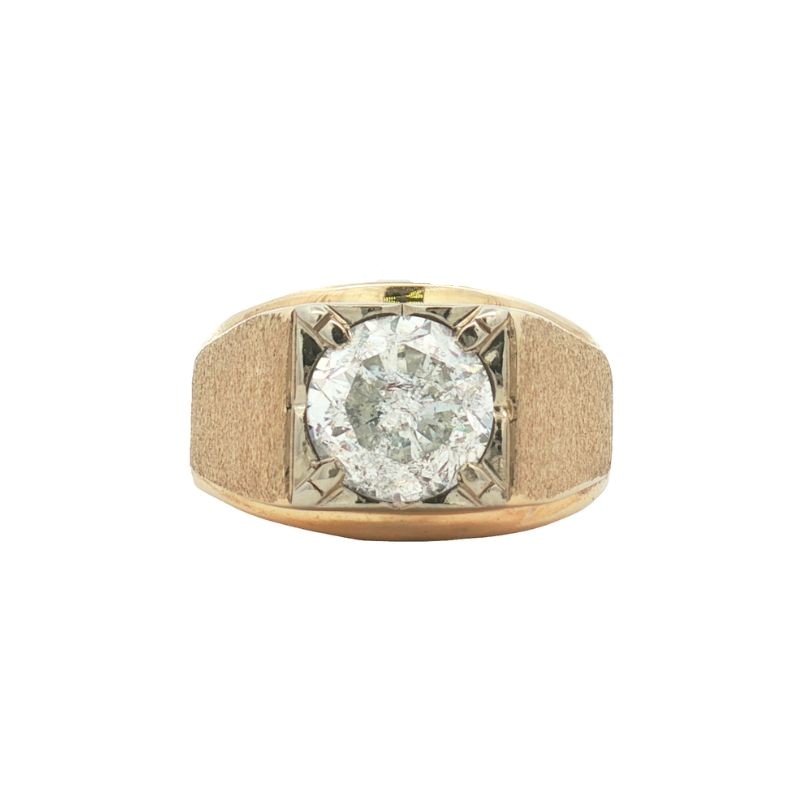 3CT Diamond Estate Signet Ring 001-953-01502 - Estate Rings | Harris ...