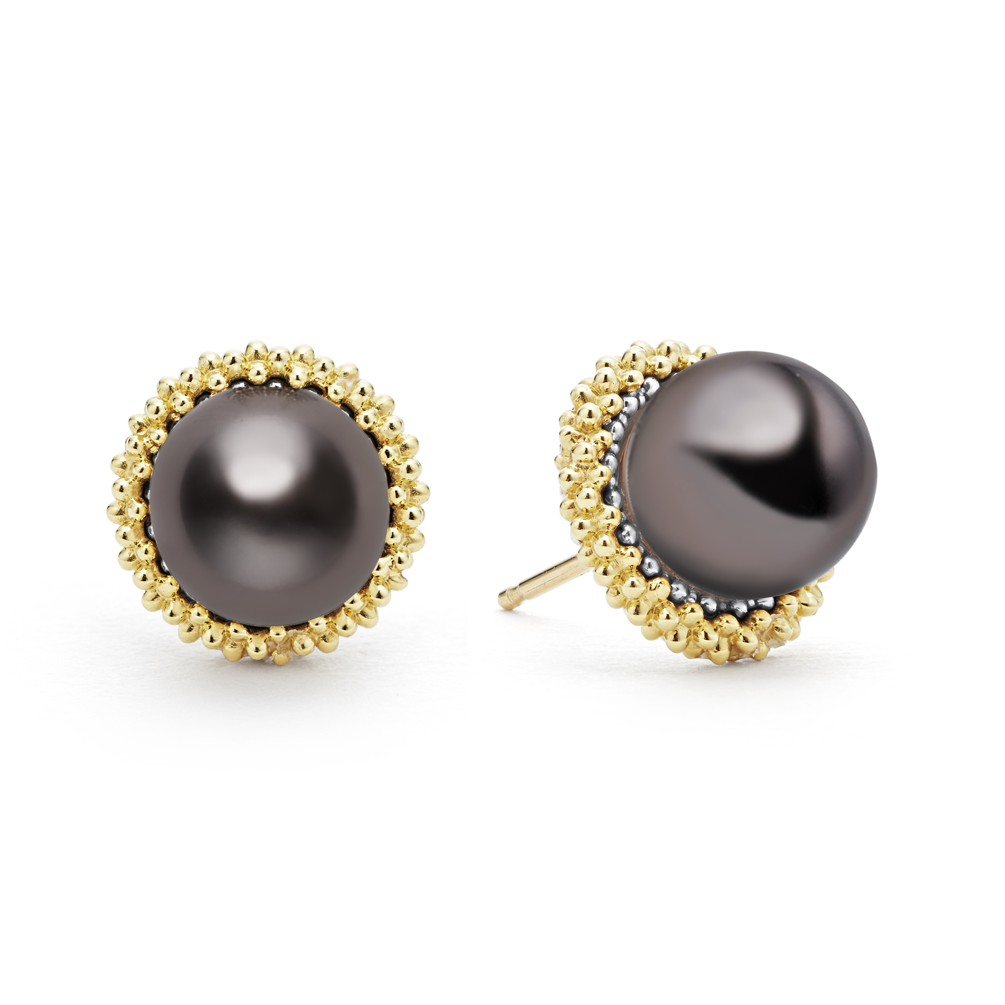 black stud earrings set