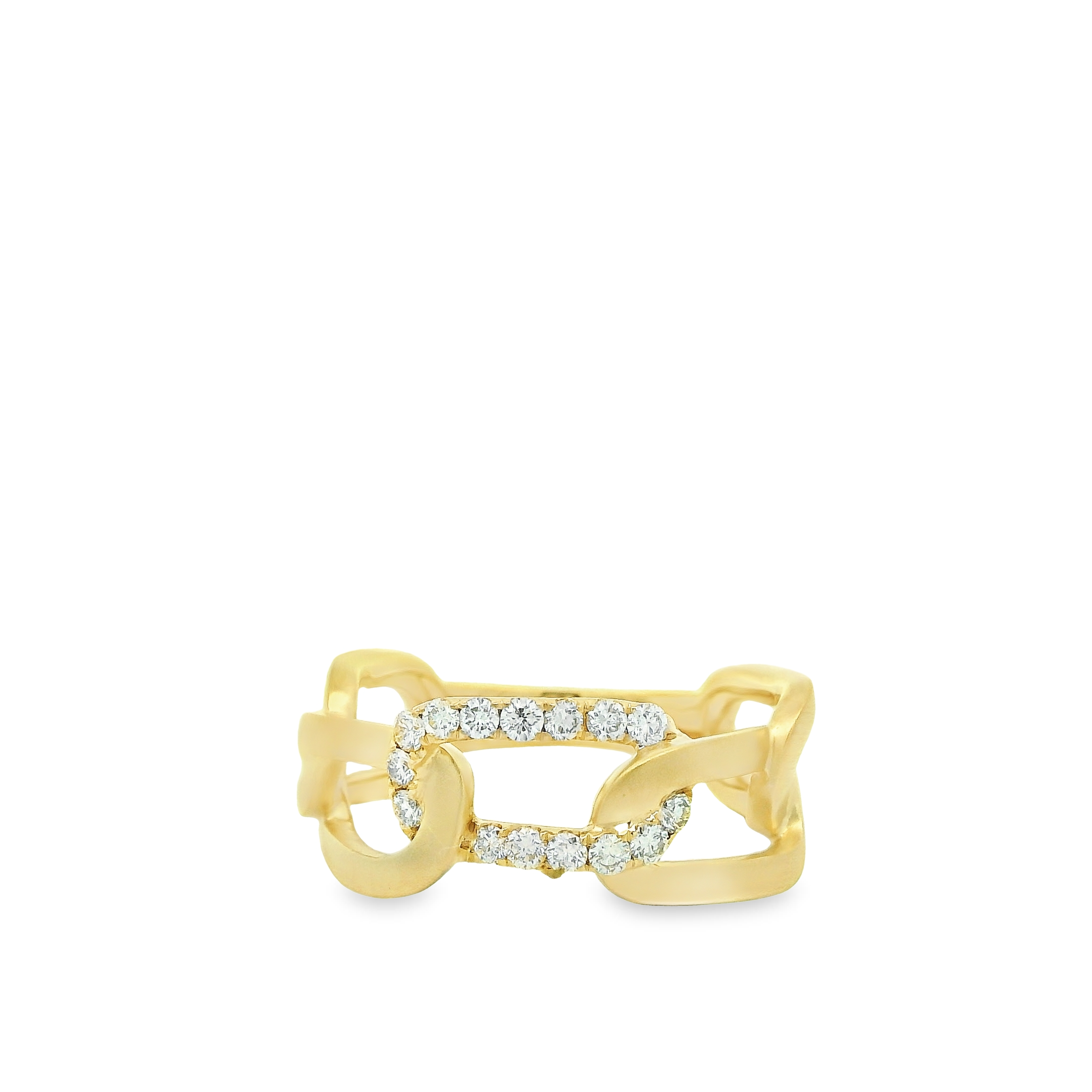 Diamond Paper Clip Ring 001-130-00102 18KY Gaylord | Hogan's Jewelers ...