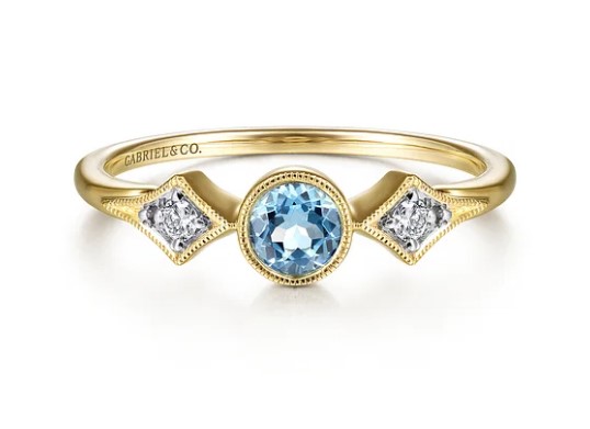 Brilliant blue topaz and diamond ring 001-200-02917 | Holliday Jewelry ...