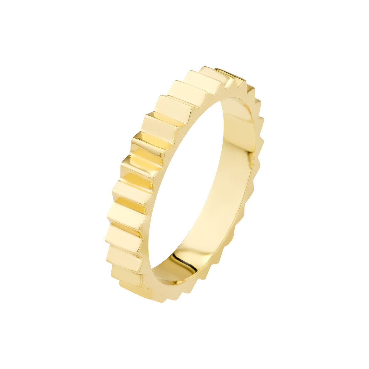 gold fluted ring