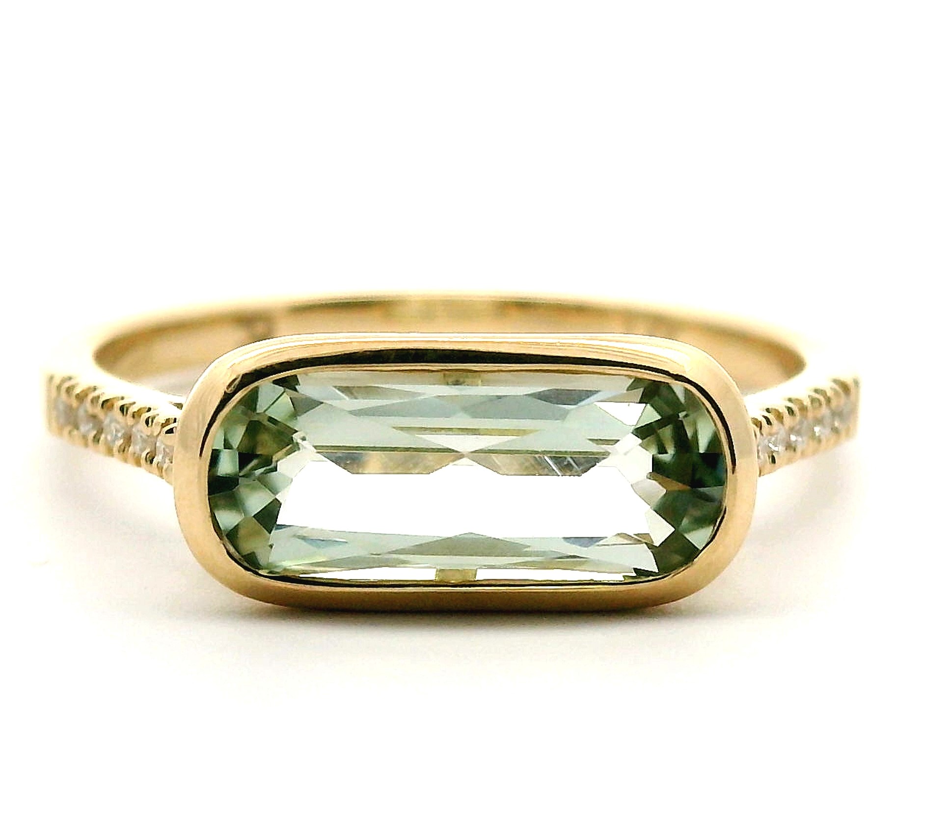 green amethyst ring