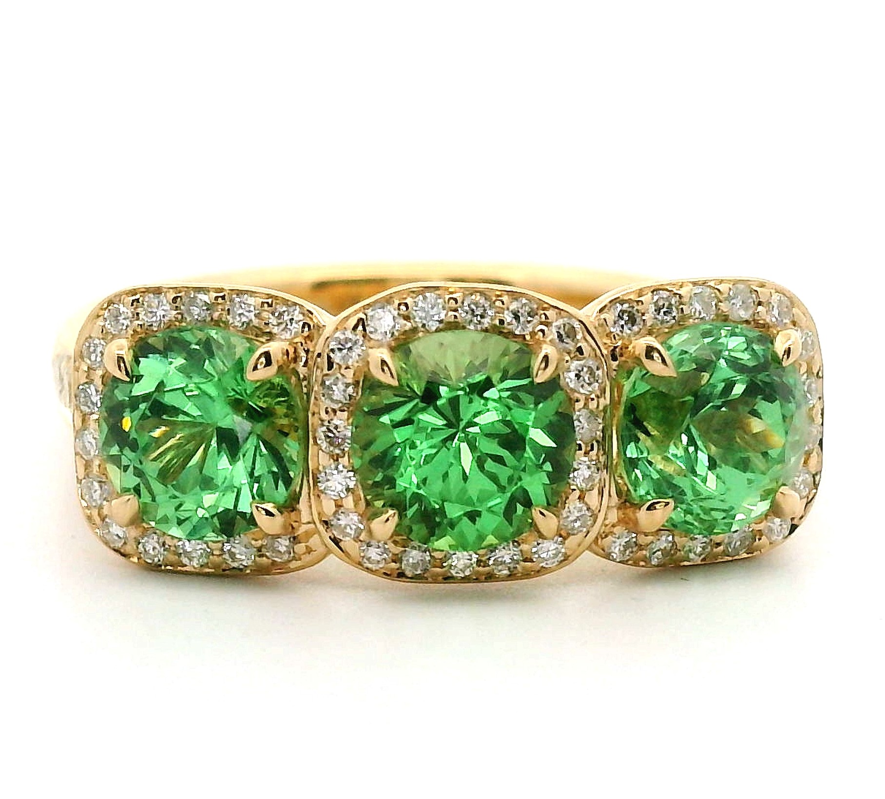 tsavorite diamond ring