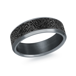 Men's Alternative Metal Wedding Band 001-406-00599 | Jeff Dennis ...