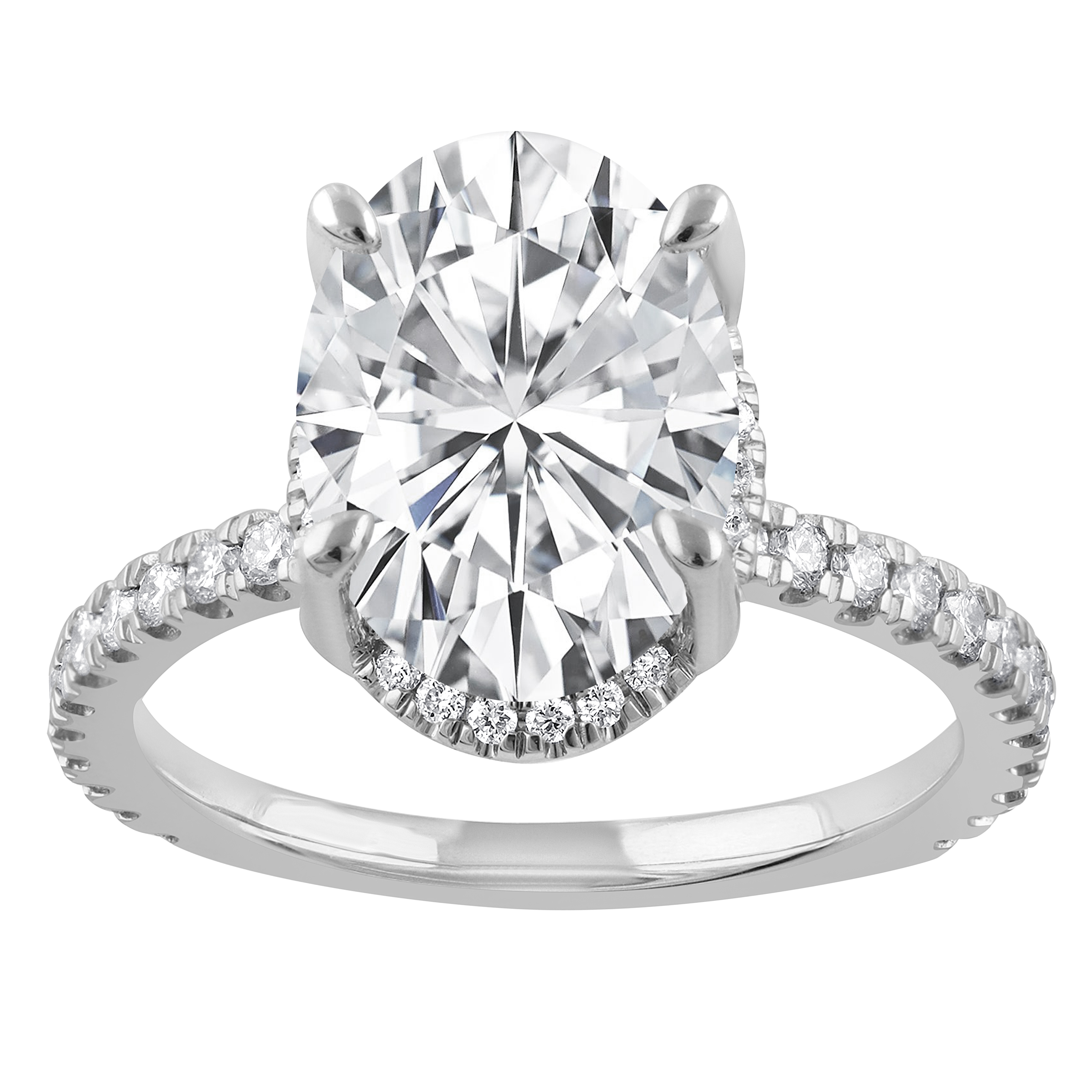 halo diamond ring setting