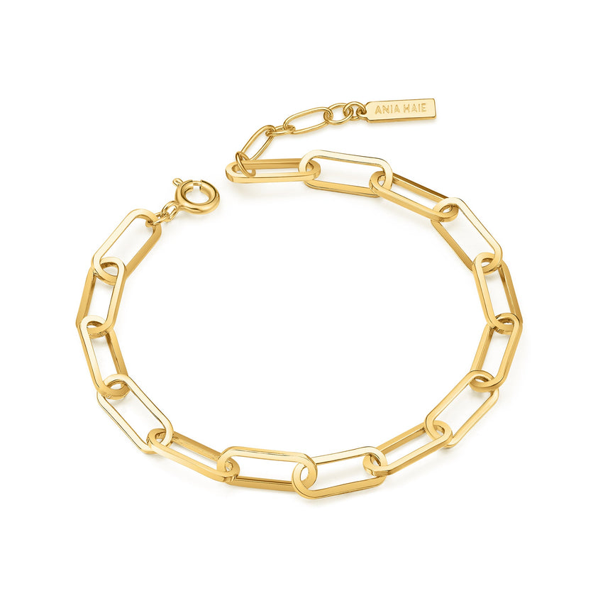 Ania Haie 14K Yellow Gold-Plated Sterling Silver Bold Chunky Chain Bracelet Smith Mountain Lake ...