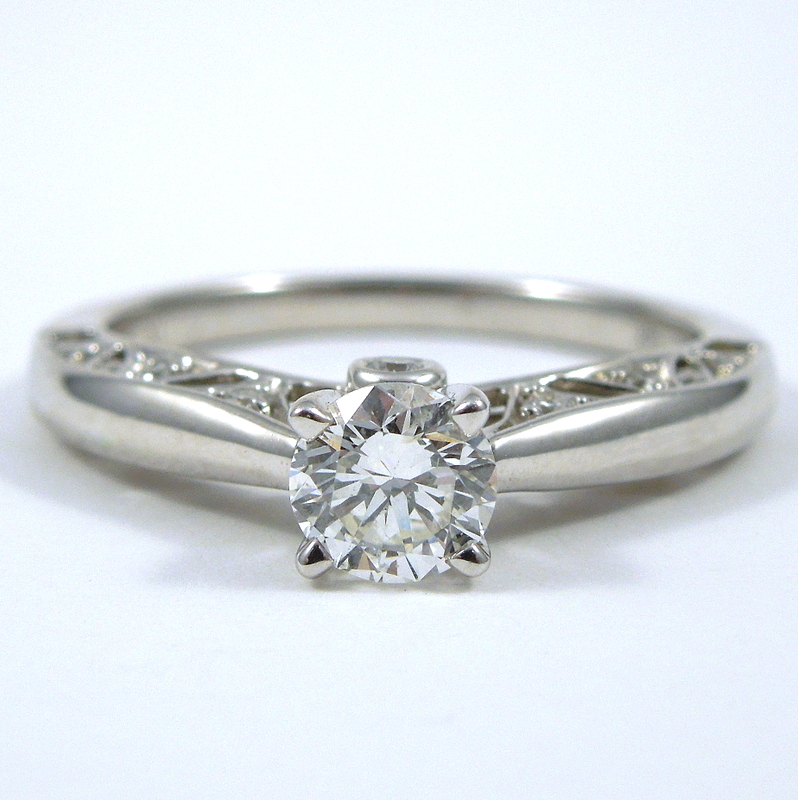 Round Diamond Engagement Ring 001-100-01042 Cary | Joint Venture ...