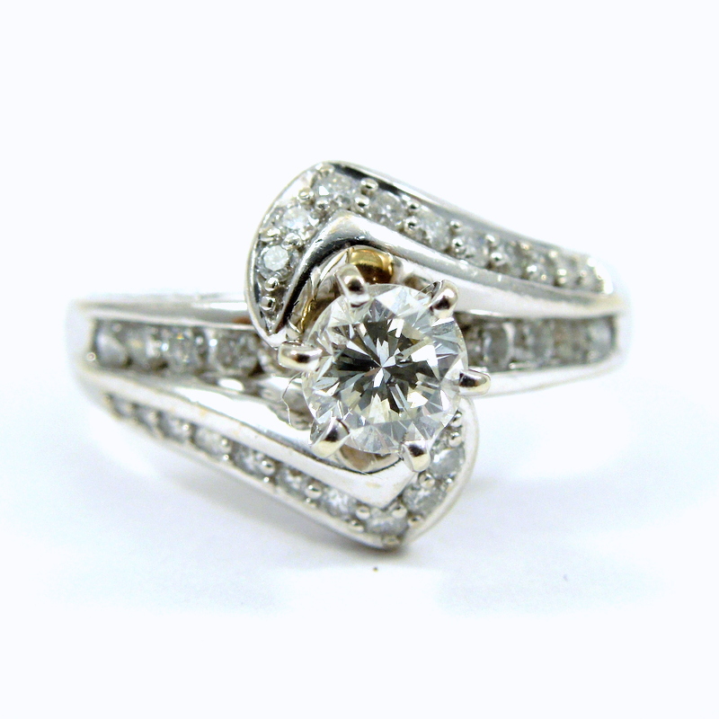 Bypass Style Engagement Ring 001-100-01103 Cary | Joint Venture Jewelry ...