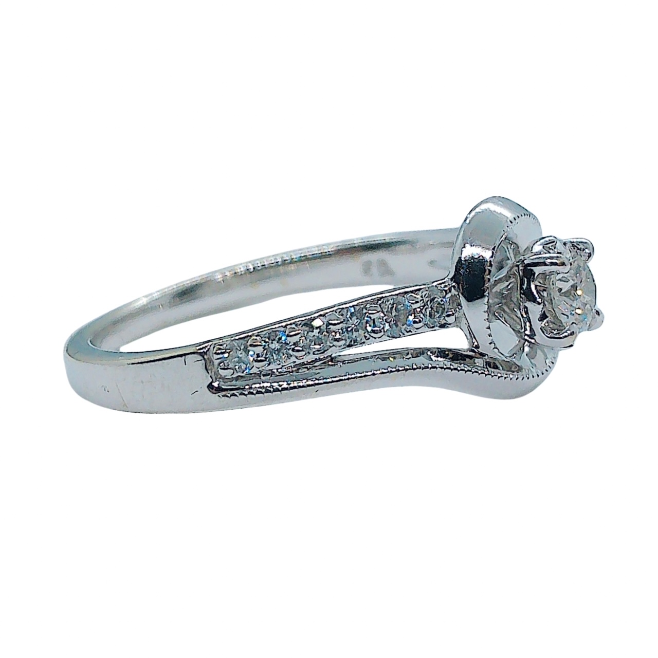 Diamond Swirl Design Engagement Ring 001-100-01338 Cary | Joint Venture ...