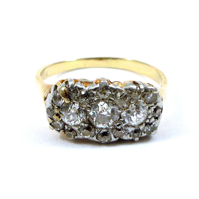 Vintage Diamond Cluster Ring 001-131-00265 Cary | Joint Venture Jewelry ...